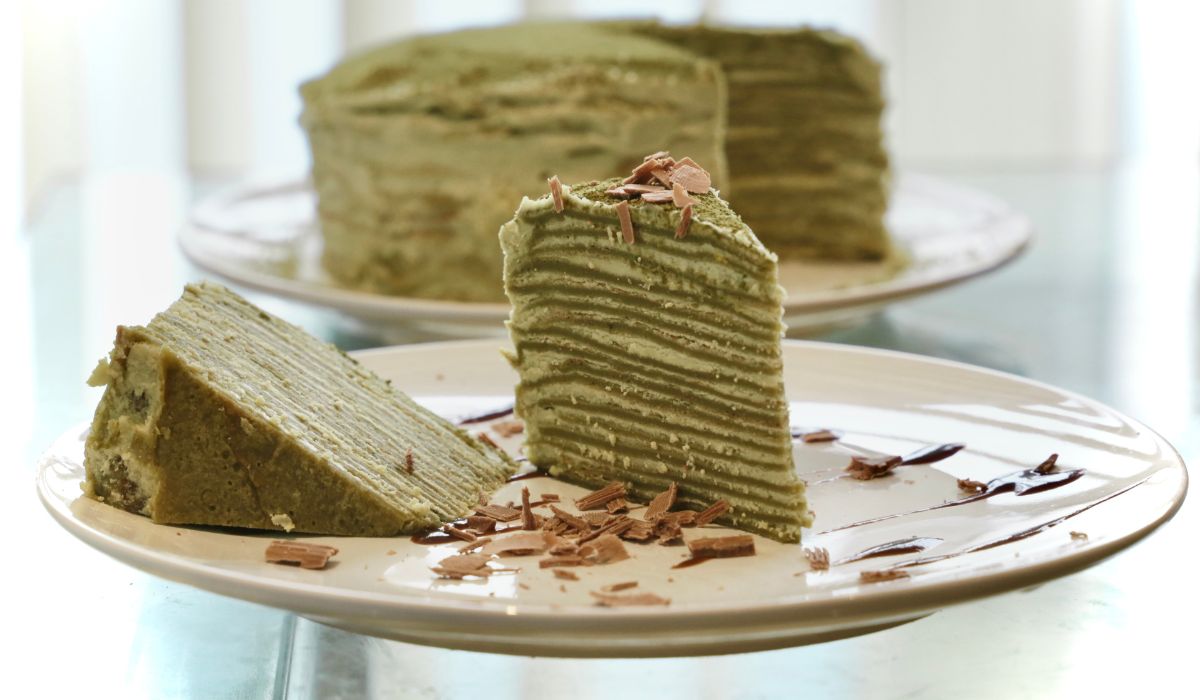 Matcha Mille Crepe Cake Recipe - Cooking Also